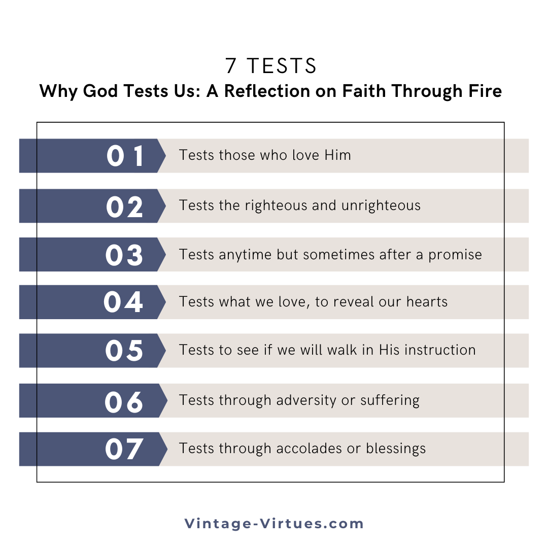 Why God Tests Us: A Reflection on Faith Through Fire – Vintage Virtues