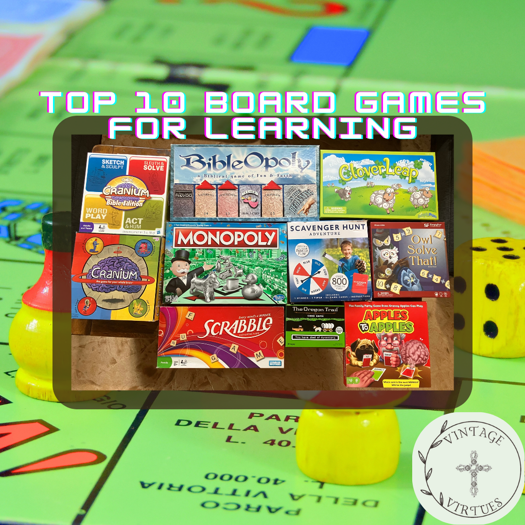 Learning Through Games: Top 10 Picks – Vintage Virtues