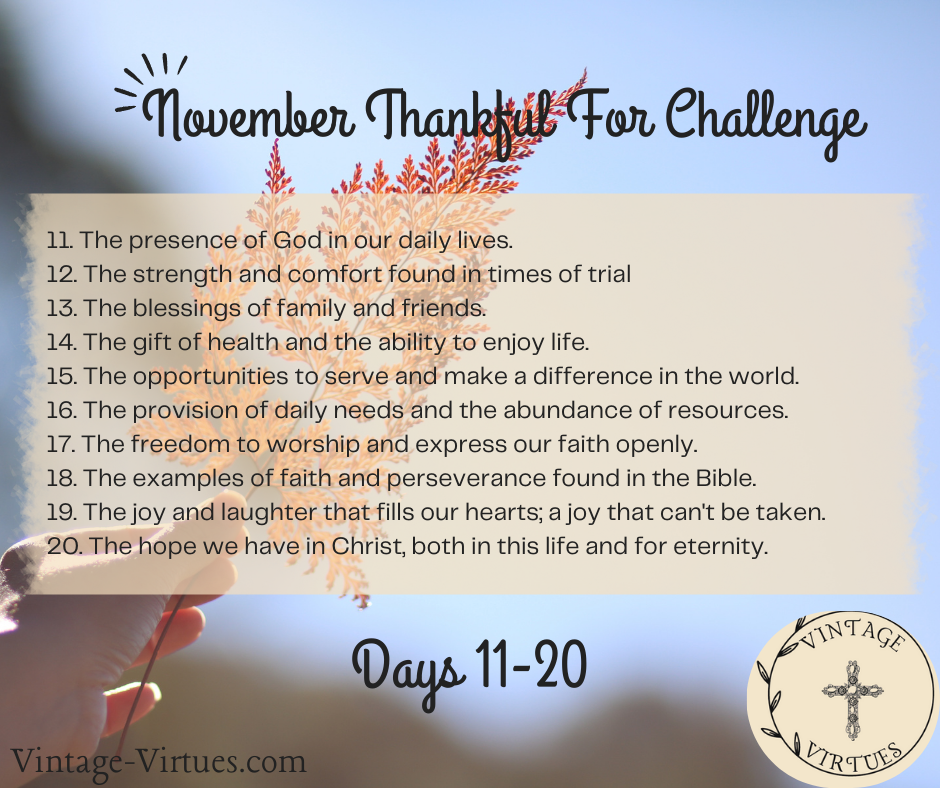 30 Days of Gratitude Challenge: Embrace Thankfulness Every Day in ...