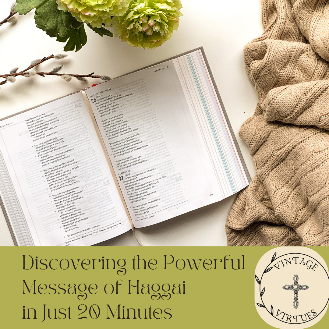 Discovering the Powerful Message of Haggai in Just 20 Minutes ...